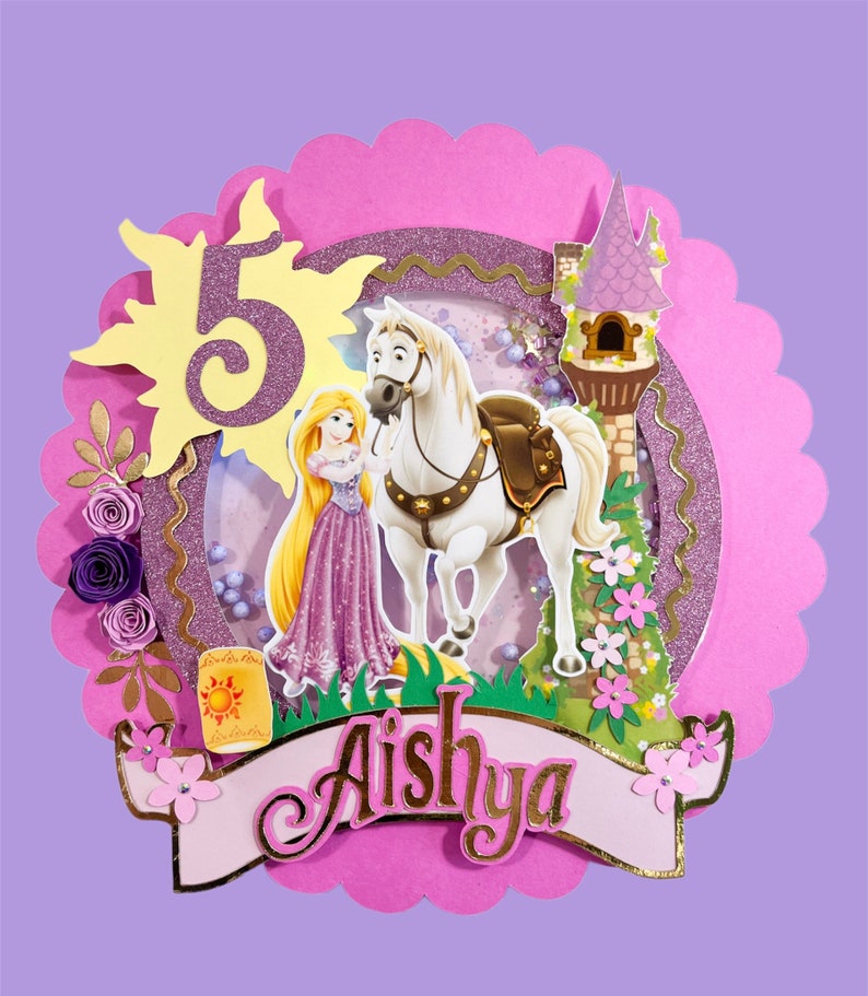 Rapunzel Cake Topper-tangled Cake Topper Tangled Party - Etsy