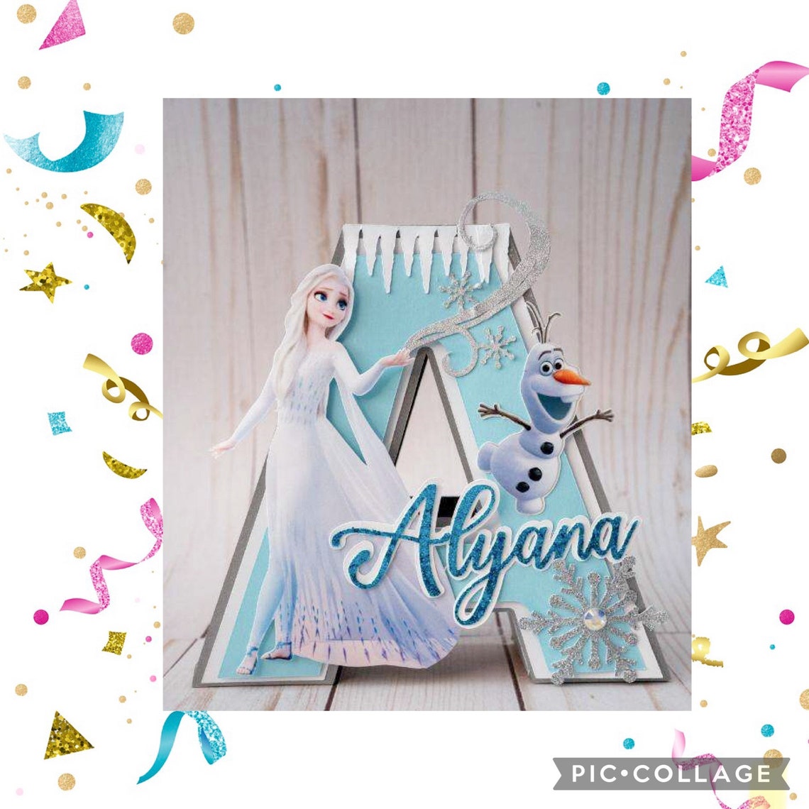 Frozen Cake Topper-frozen 2 Cake Topper-lights Up Frozen | Etsy