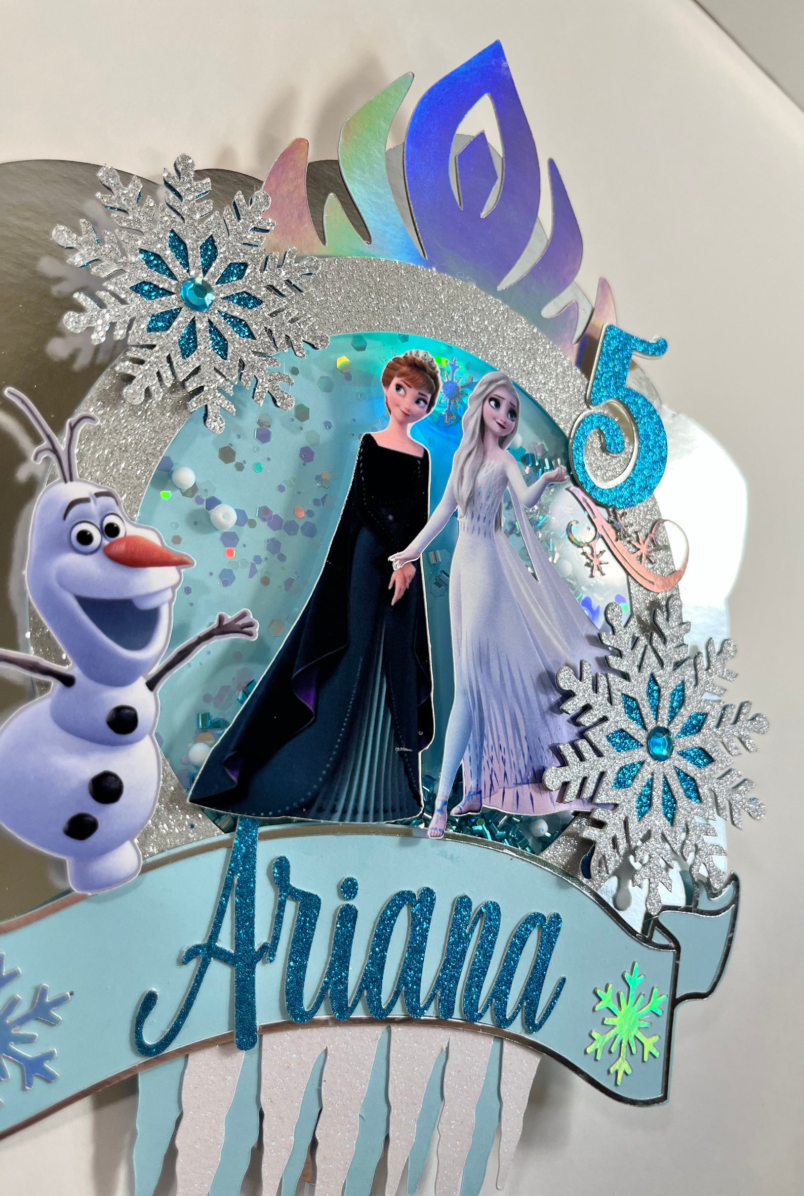 Frozen Cake Topper-frozen 2 Cake Topper-lights Up Frozen - Etsy