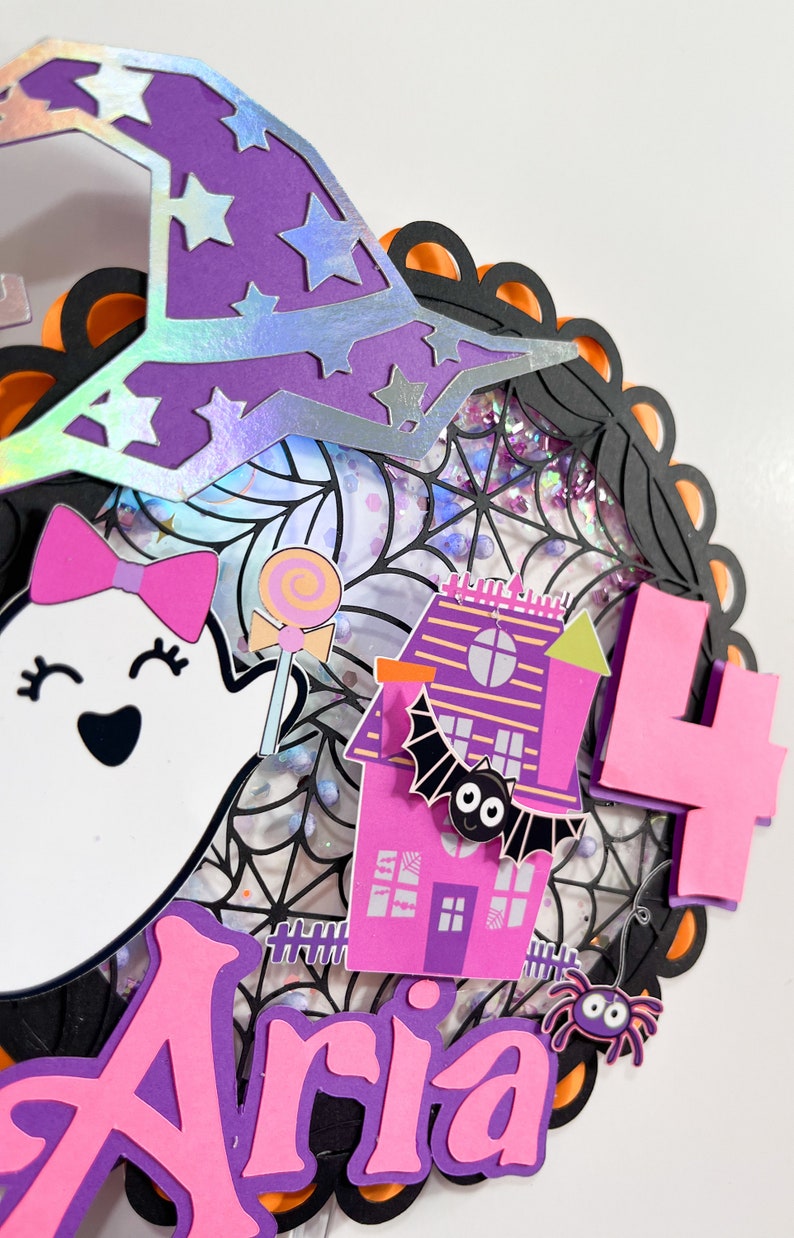 Spooky Cake Topper, Girly Halloween Cake Topper, Halloween Cake Topper ...