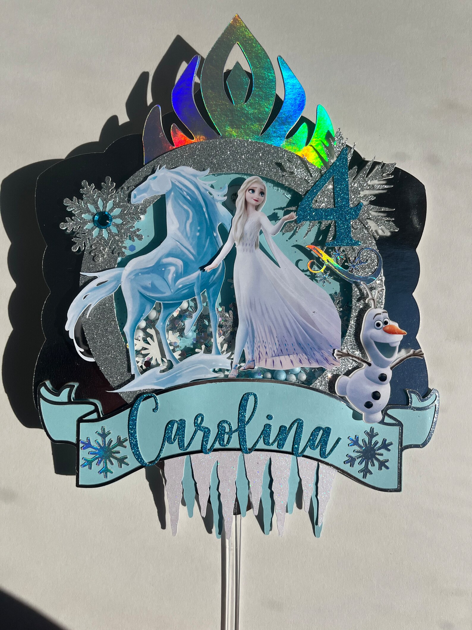 Frozen Cake Topper-frozen 2 Cake Topper-lights Up Frozen - Etsy