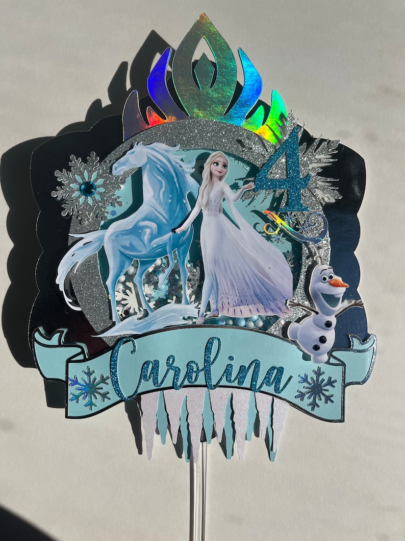Frozen Cake Topper-frozen 2 Cake Topper-lights Up Frozen - Etsy