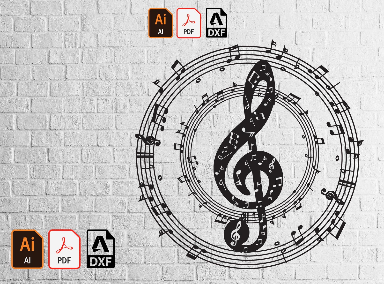 Music Notes SVG Musical Notes Clipart Music Lover Svg Files - Etsy