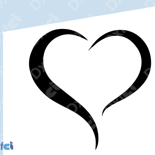 Open Heart Custom Svg - Etsy