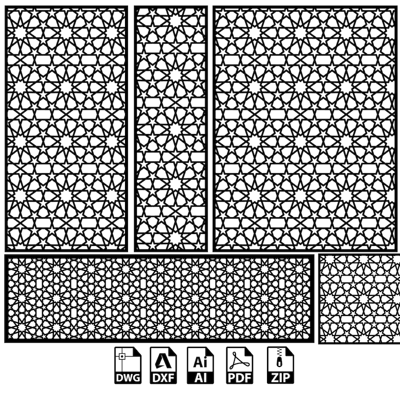 Islamic Dxf File - Etsy