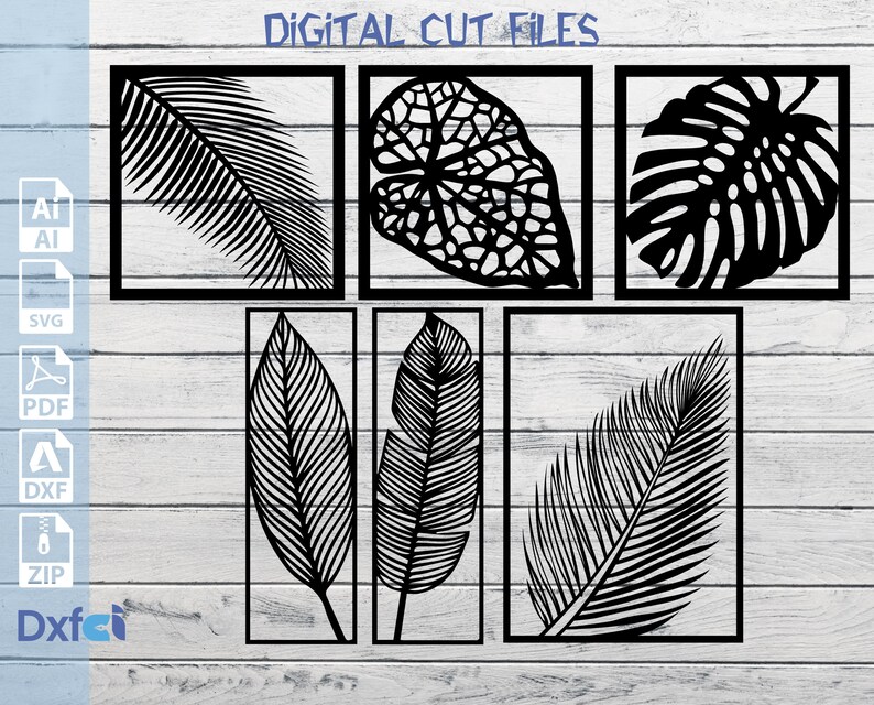 Fall Leaf Svg Bundle Laser Cut Dxf Files Fall Leaves Svg Leaf - Etsy