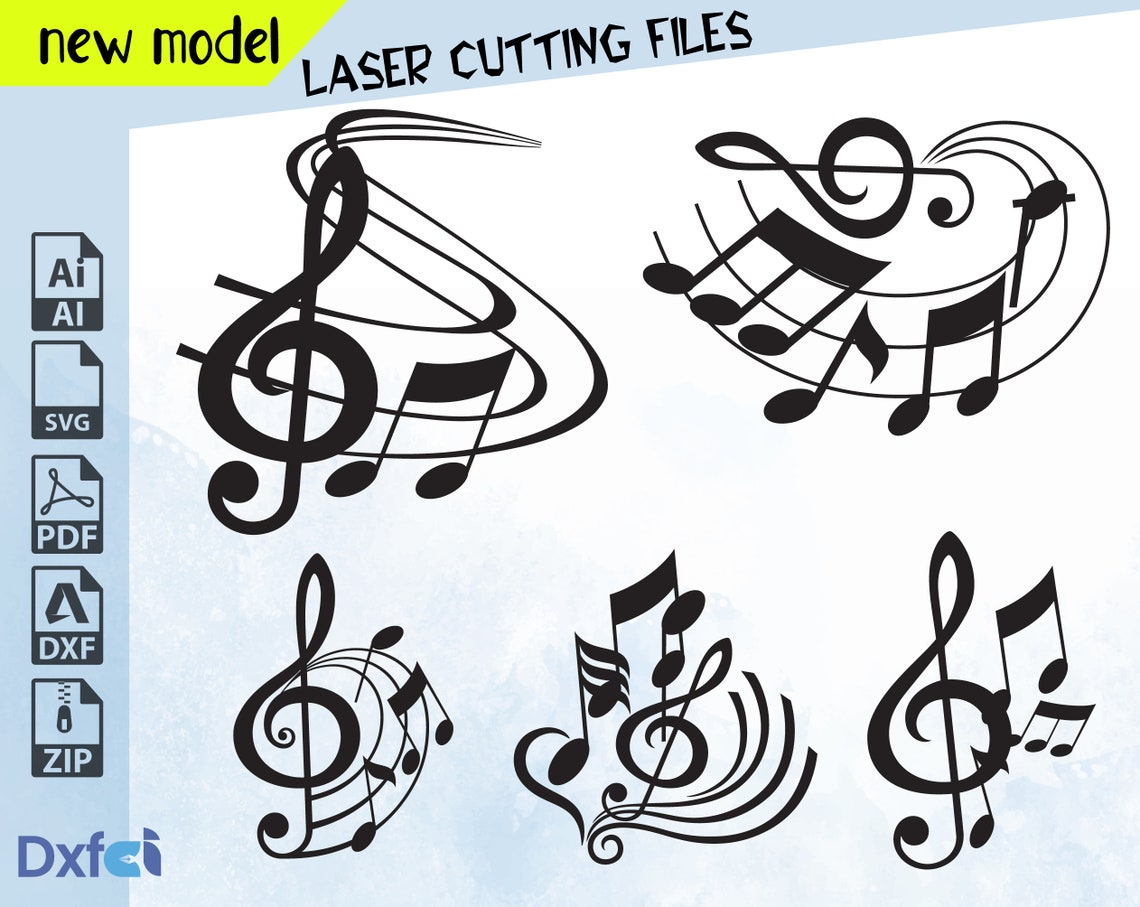 Music Decor for Wall Bundle Music Notes SVG Musical Notes - Etsy