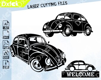 Classic Beetle Car Svg - Etsy