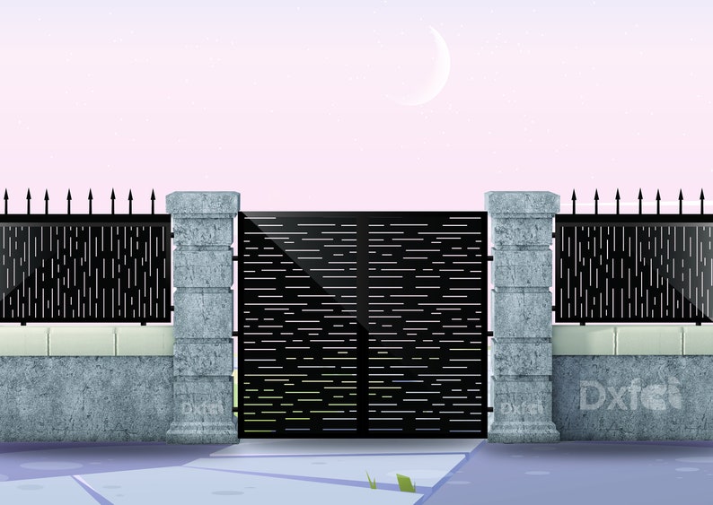 Gate Grill Panel DXF: CNC Laser Cut Templates (digital Download) - Etsy