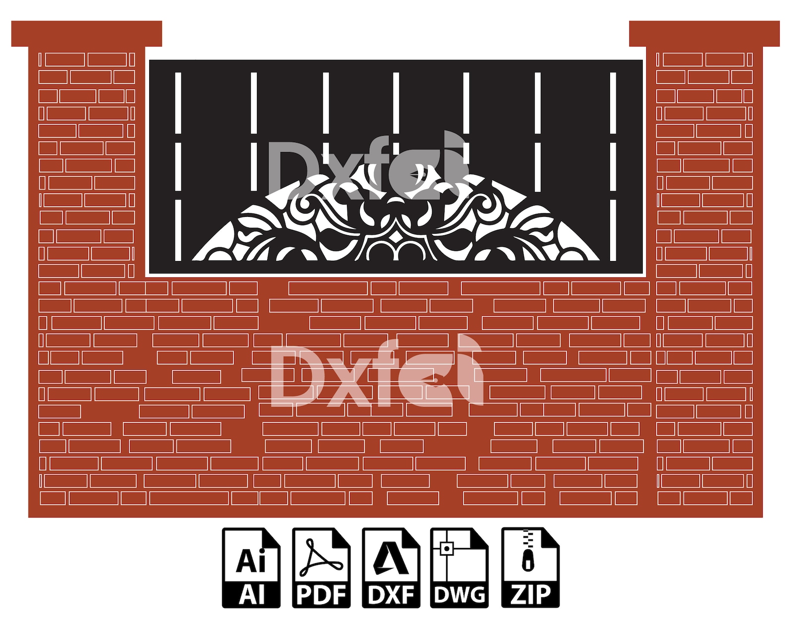 Pattern Panel Wall Panel Garden Wall Room Divider SVG Dxf - Etsy