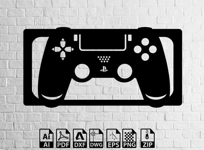 Game Console Vector Game Controller SVG Game Room Wall - Etsy