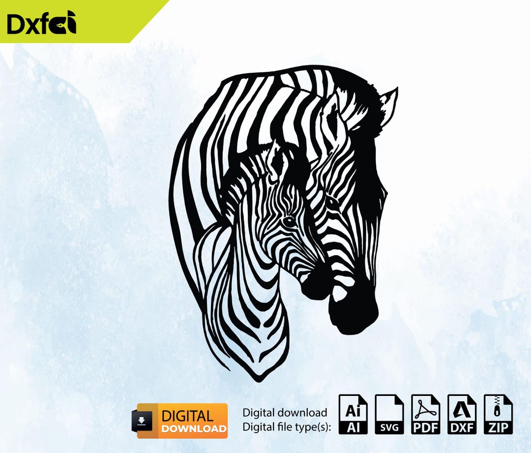 Zebra Puppy SVG Decor: Laser Cut Wall Art Design (digital Files) - Etsy