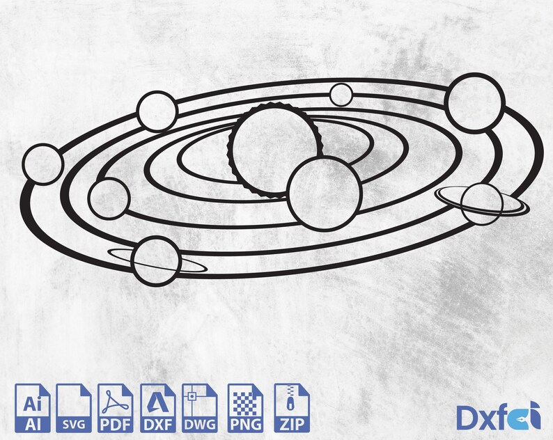 Solar System Svg Planets Svg Lasercut Home Decor Wallart - Etsy