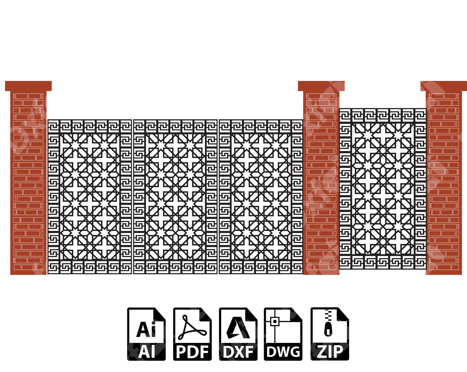 Anatolia Wall Panel Art Garden Wall Room Divider KAP021 SVG - Etsy
