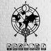 Compass World Map SVG: Plasma/laser Cut File, Wall Art DXF - Etsy