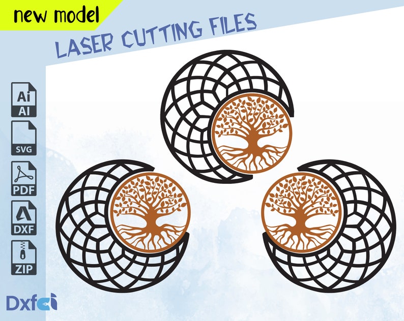 Moon Tree Life Svg, Tree of Life Moon Svg , Tree Svg , Moon Svg, Svg ...