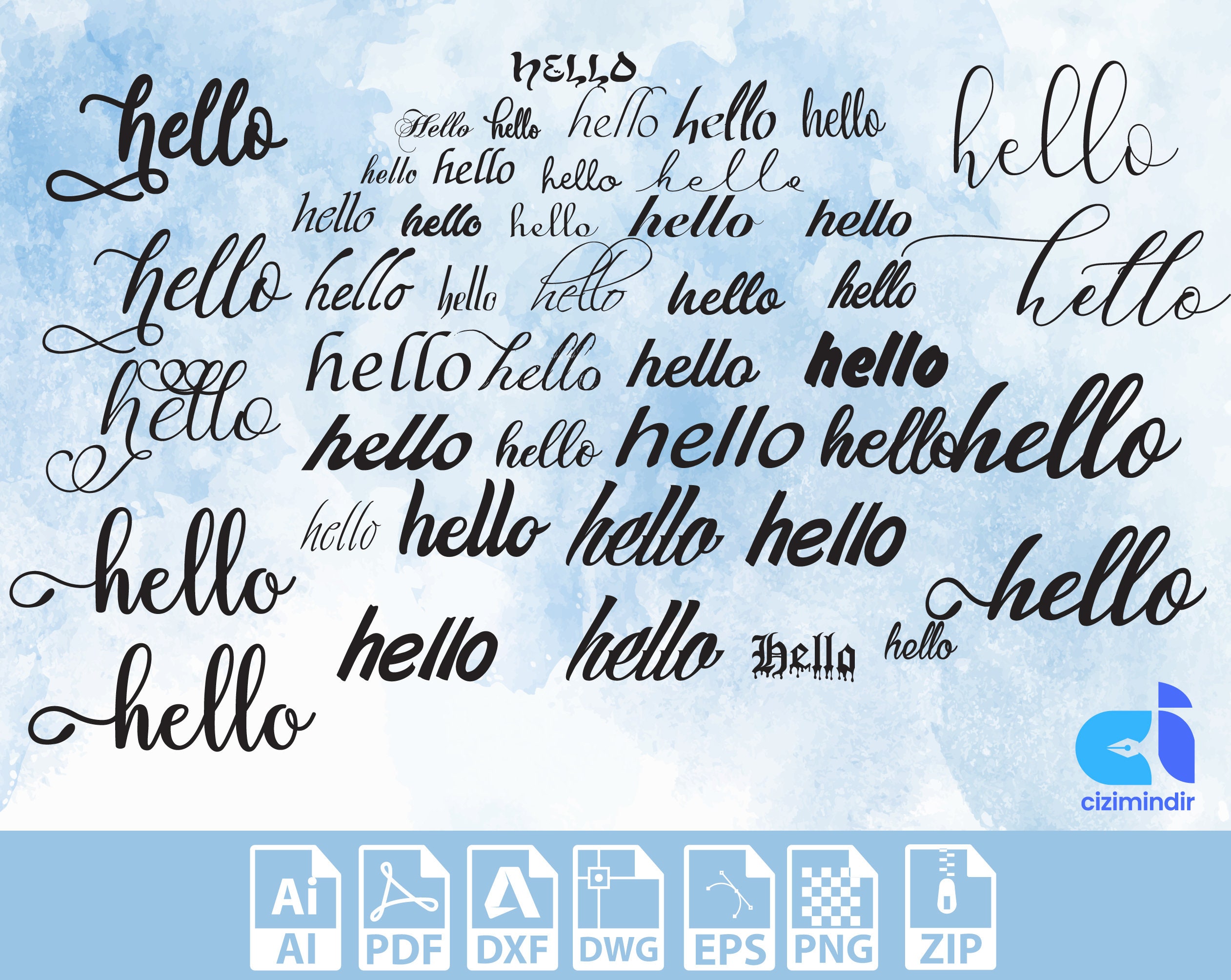 Hello Svg Hand Hello Font Hand Lettered hello Sign Svg - Etsy Hong Kong