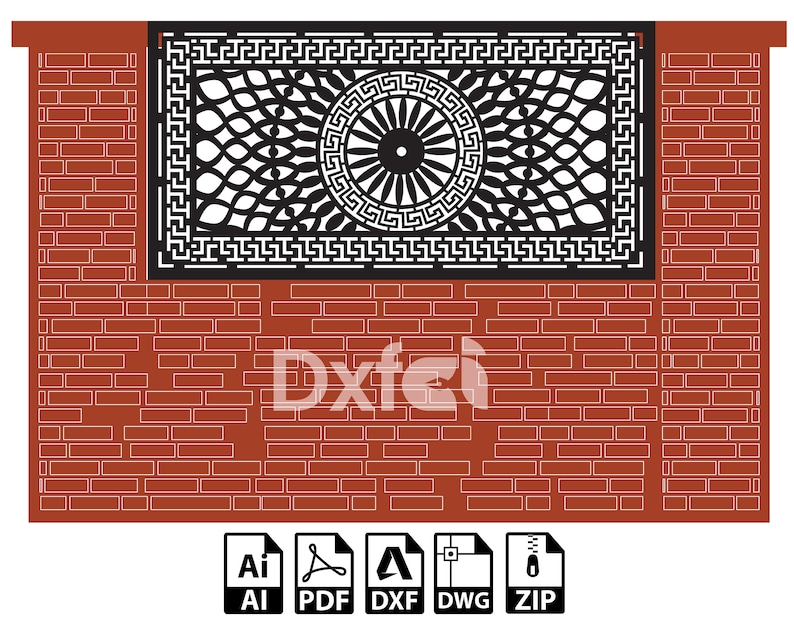 Modern Round Pattern Panel DXF Svgcnc Laser Plasma Dxf New - Etsy