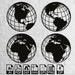 Round Earth Globe Earth Dxf Files – Perfect for Laser Cutting and Wall ...
