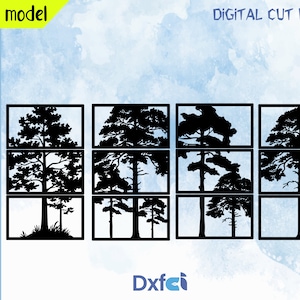 Pine Tree Laser Cut Files: SVG, DXF, CNC (digital Download) - Etsy