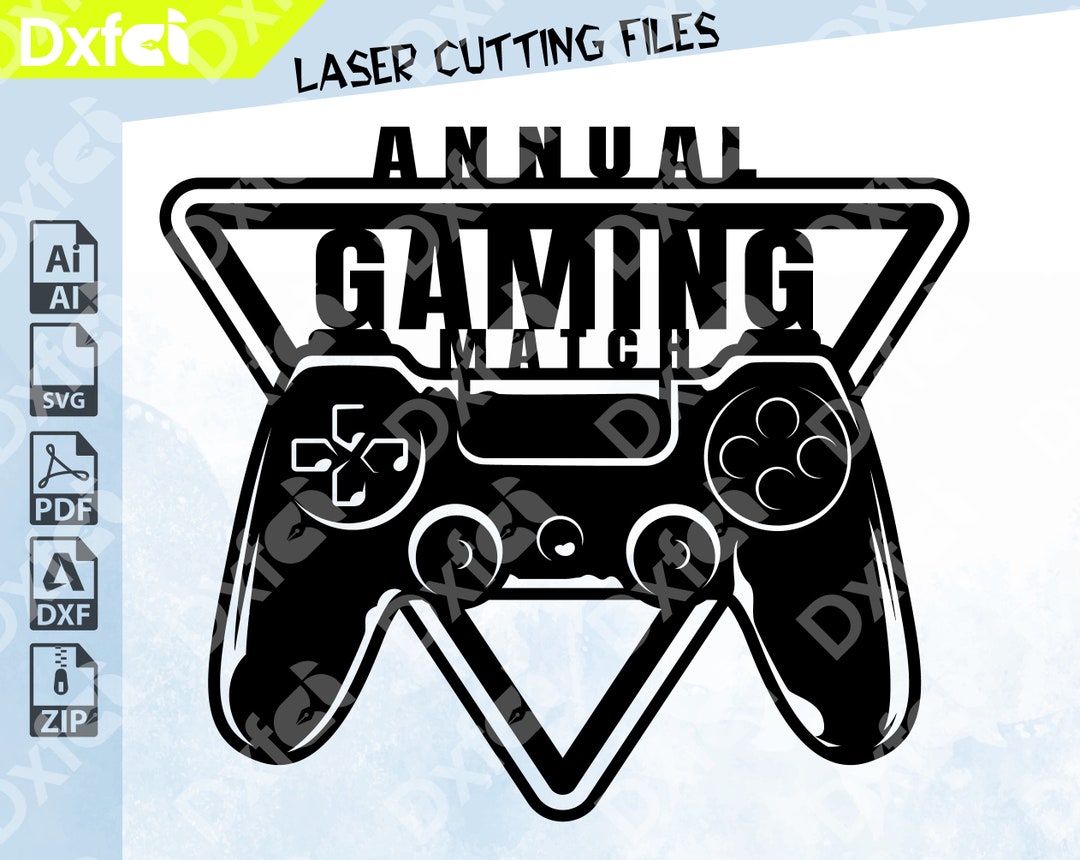Gaming Match Svg Gamer Dxf Files for Tshirt Svg, Gamer Wall Room or ...