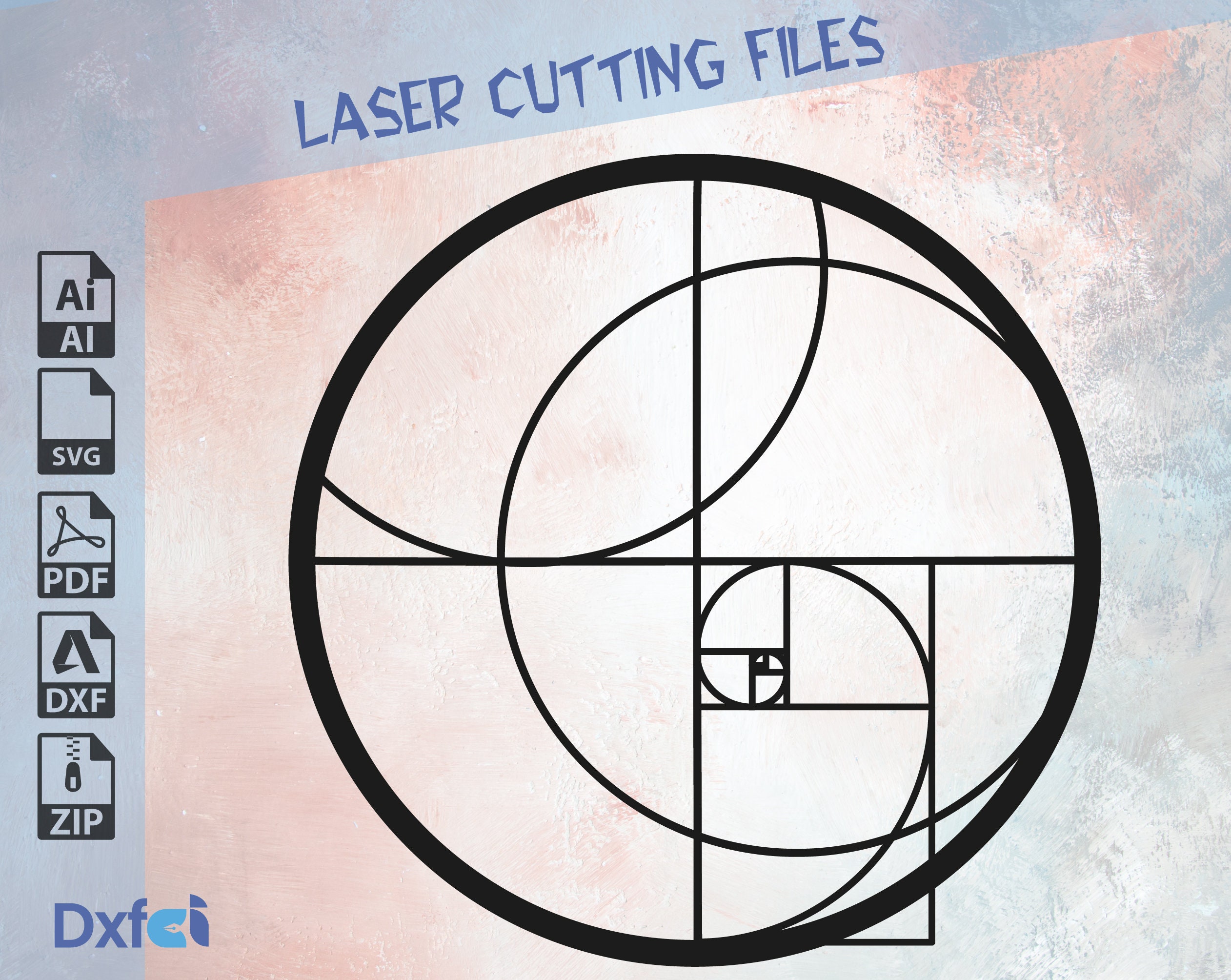 Golden Ratio Svgphi Symbol Svg Fibonacci Spiral Wall Art - Etsy Canada