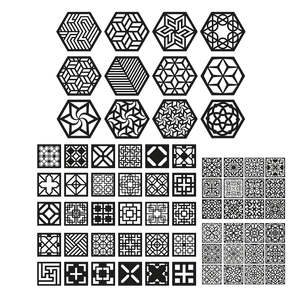 Hexagonal Coasters - Etsy