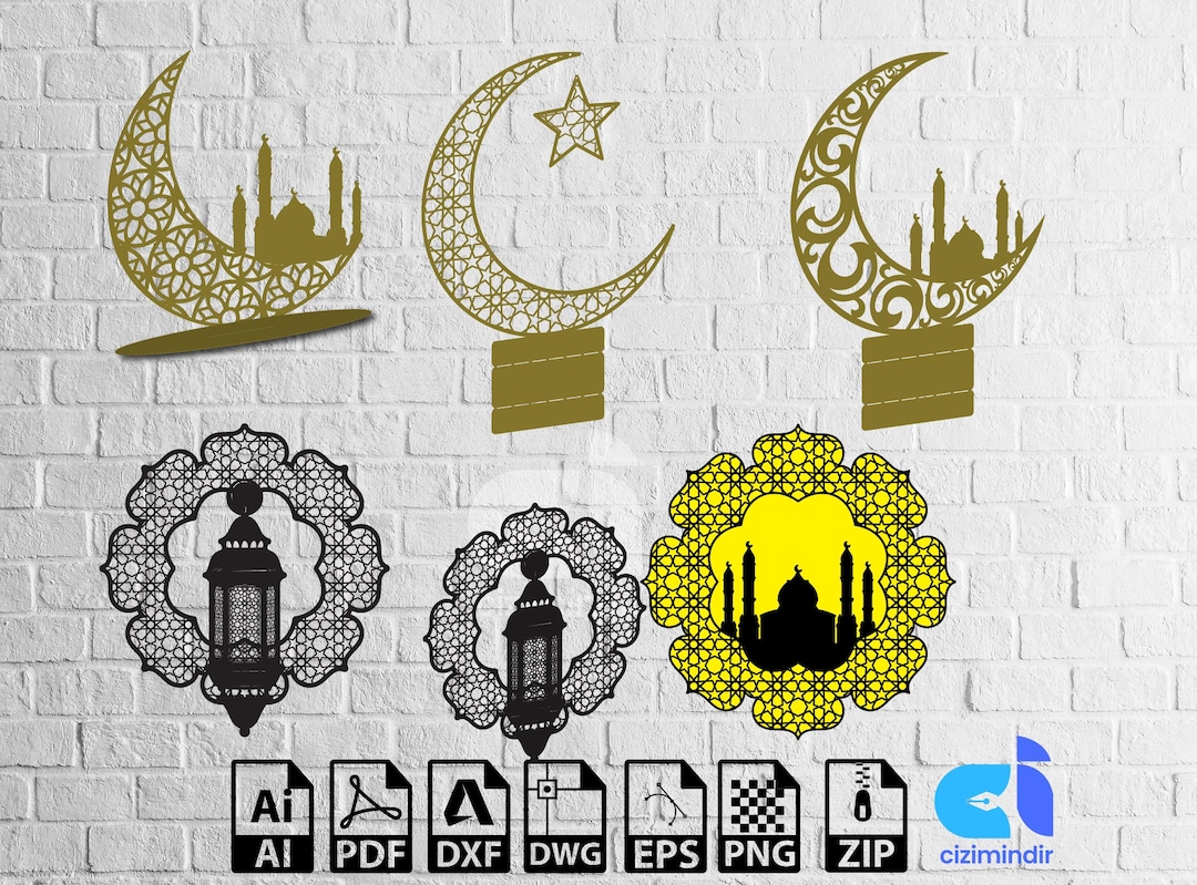 Ramadan Svg SVG Bundle, Cutting Files, Template, Masjid, Mosque ...