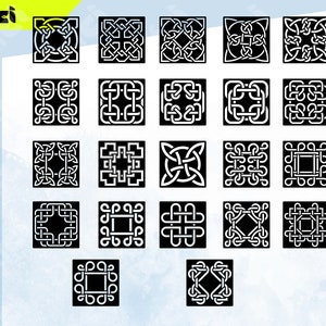 Celtic Svg Dxf Files Ornament Patterns Bundle Cnc Laser Engrave Files ...