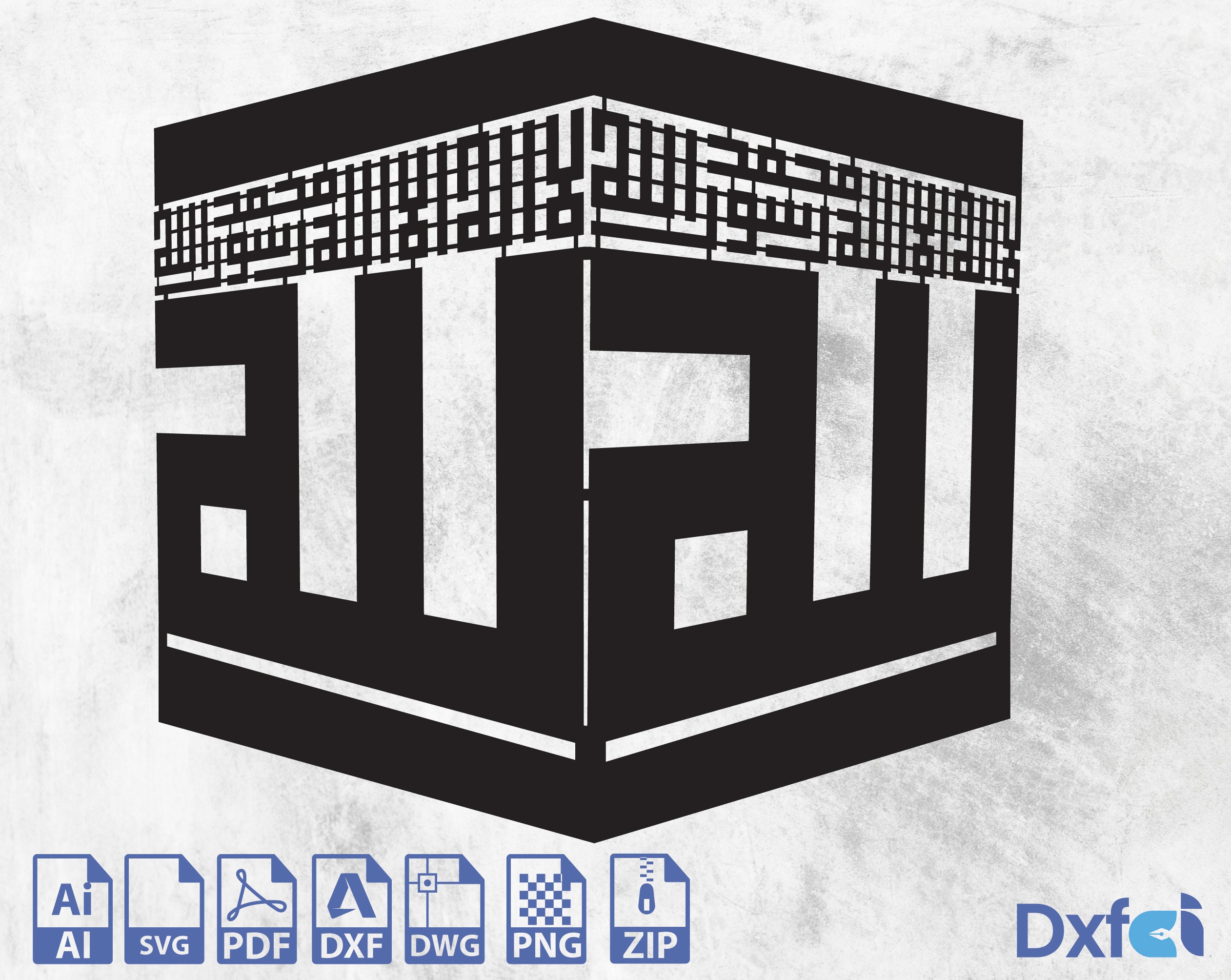 Kaaba Allah Svg mecca Svg Medina Svg Islamic Wall Art Dxf - Etsy