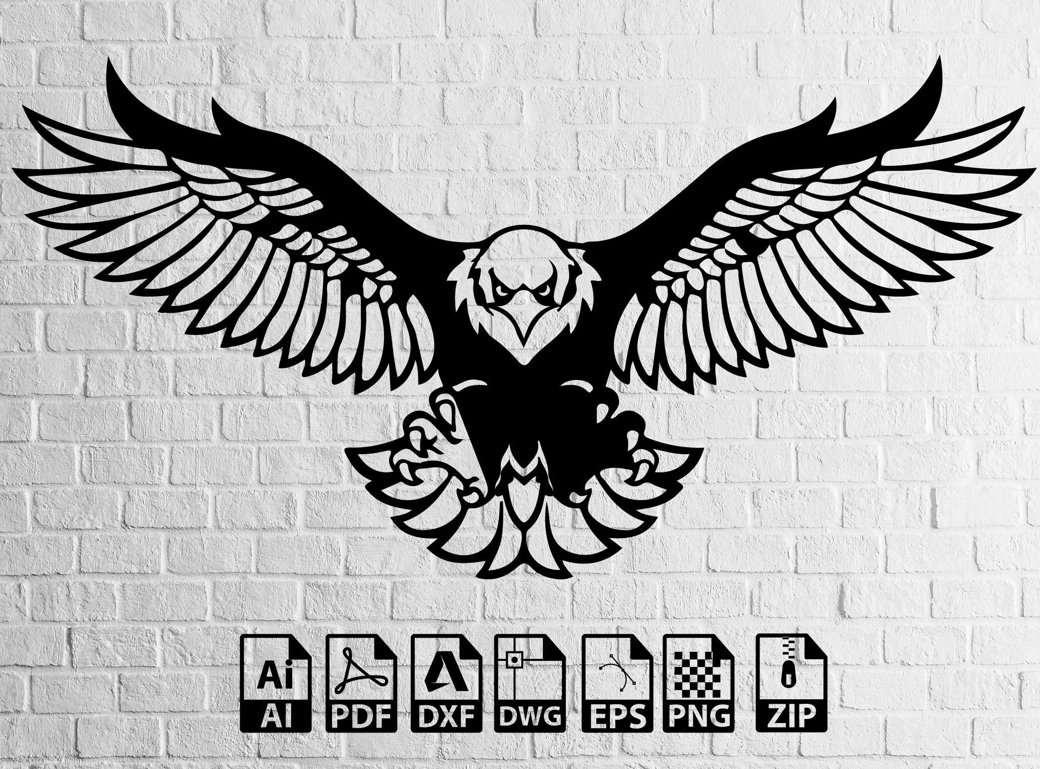 Eagle Svg Bird Flying Dxf Animal Laser Cut Dxf Svg Files - Etsy España