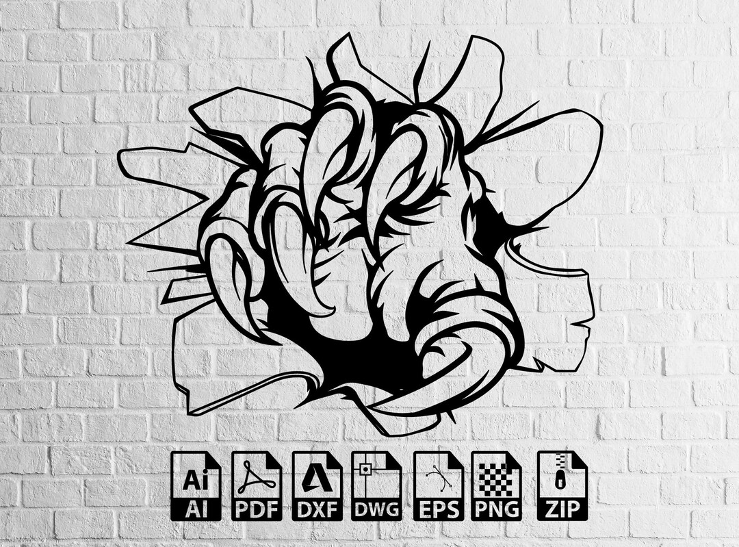 Eagle Claw Svg Dxf Files Laser Cut Decor Wall Decor Unique Handcrafted ...