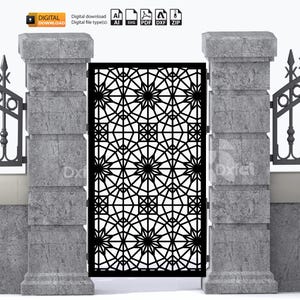 Panel Dxf DXF File for Laser Cut Garden Gate Dxf Svg Files Plasma ...