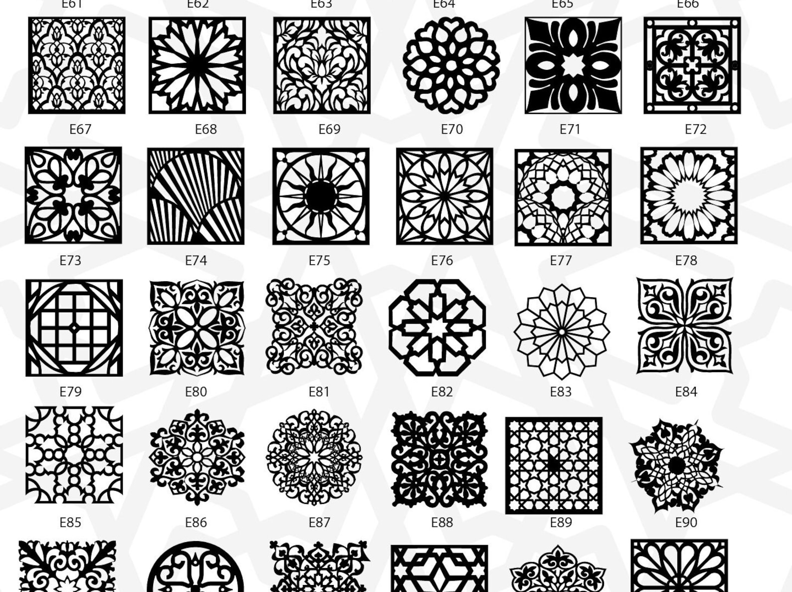 5000 Panel Collection Dxf Files Cnc Plasma Files Panels Gate - Etsy