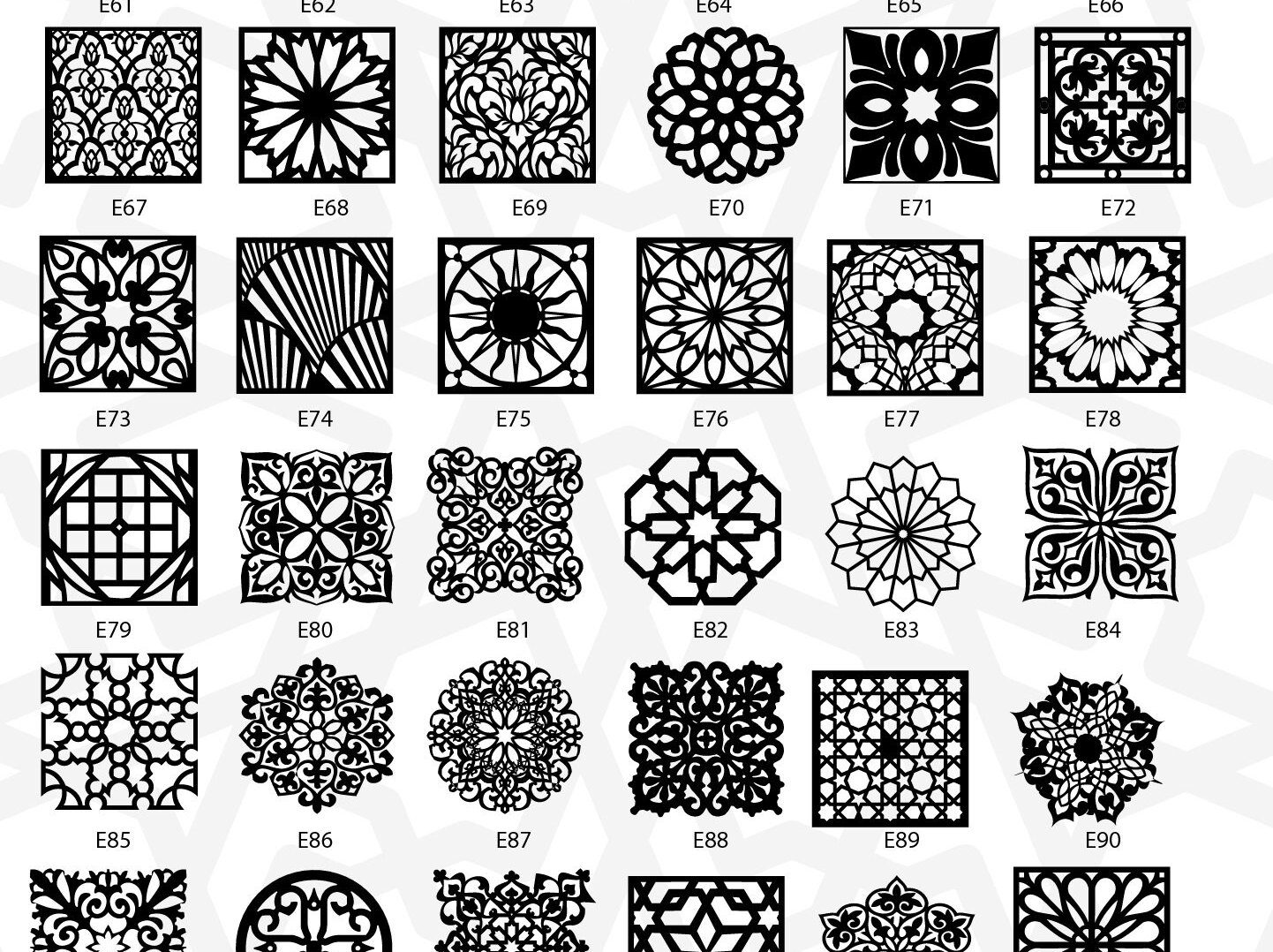 8K+ Room Divider Panel Collection: CNC Laser Cut Files (DXF, PDF) - Etsy