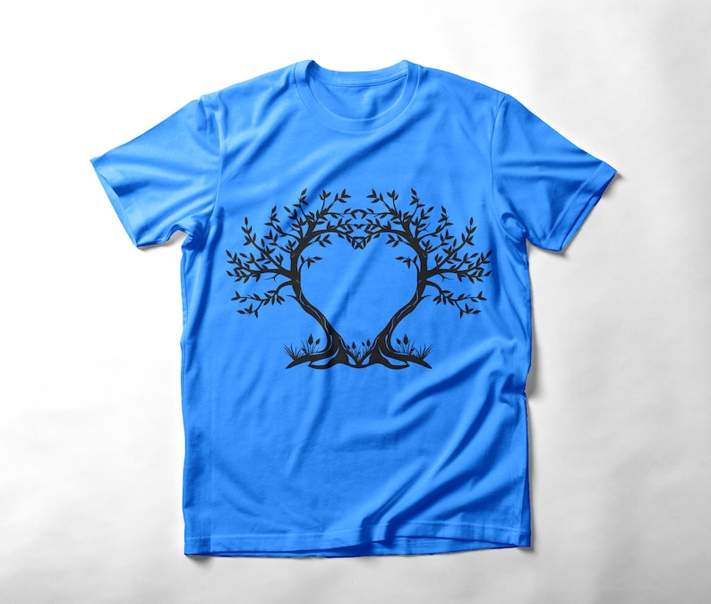 Heart Tree SVG Files: Laser Cut Love Dxf, Png, Ai, Pdf (digital ...