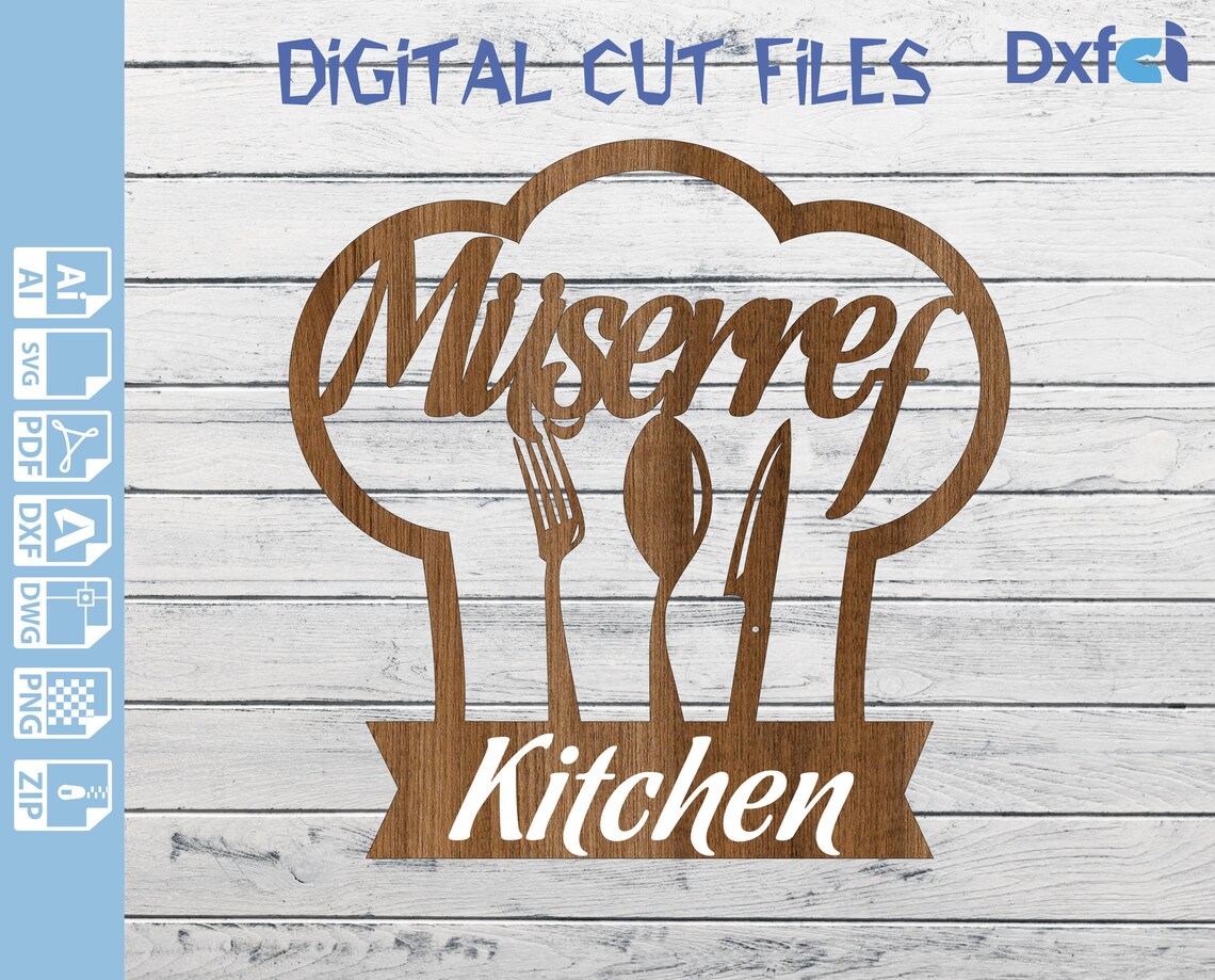 Kitchen Svgcustomize Dxf Files Cook Kitchen Split Frame SVG - Etsy