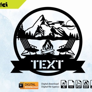 Buy Campfire SVG DXF File, Laser Cut Template, Wall Art, Engraving ...