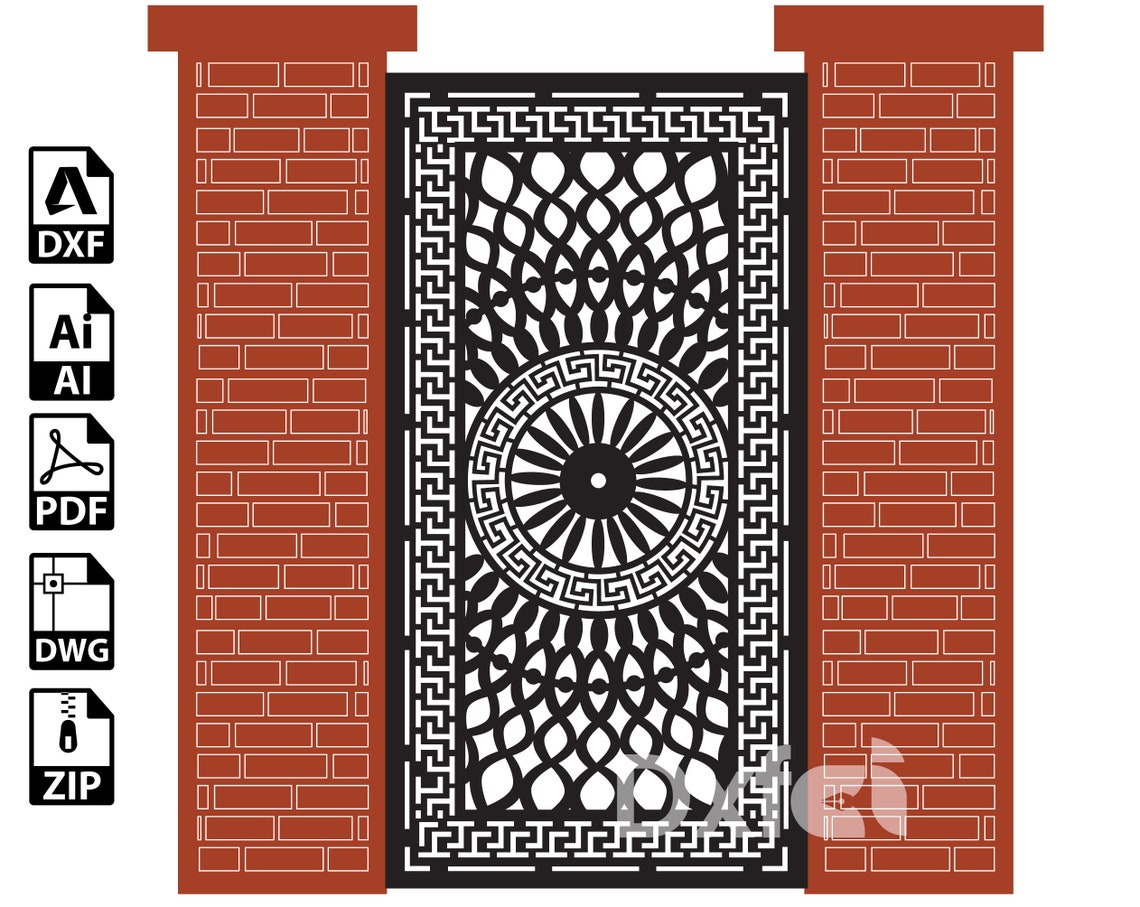 Modern Round Pattern Panel DXF Svgcnc Laser Plasma Dxf New - Etsy