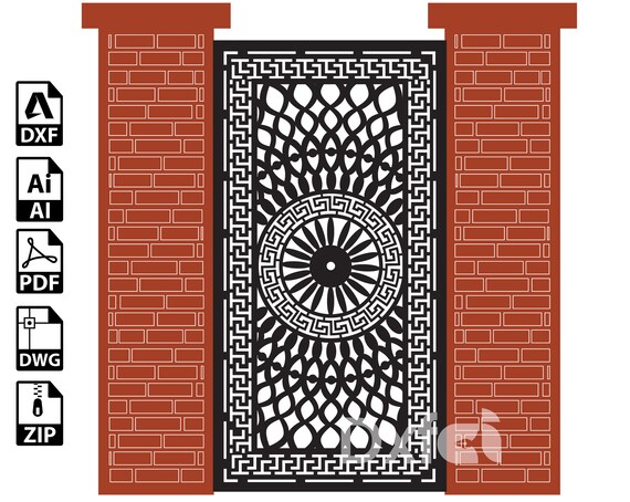 Modern Round Pattern Panel DXF Svgcnc Laser Plasma Dxf New - Etsy