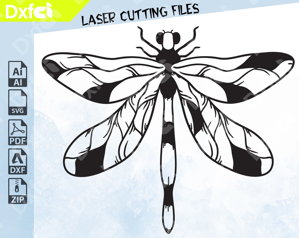 Dragonfly SVG Cut File Dragonfly Clipart Dragonfly Vector - Etsy