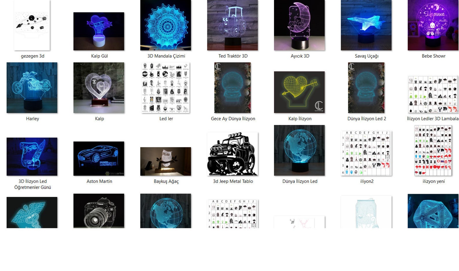 250 Acrylic Illusion 3d Led Lamp Bundle 3D Illusion Led Big Archive ...