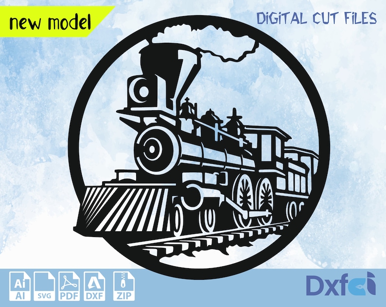Train Svg Cut File Train Dxf Files Plasma Cut File Steam - Etsy Singapore
