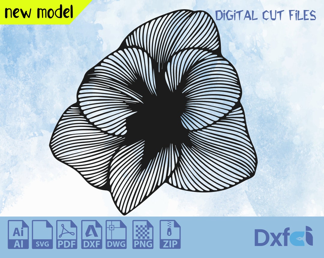 Azalea Flower SVG DXF: Laser Cut Files (digital Download) - Etsy