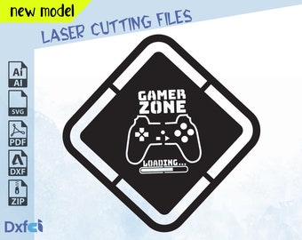 Game Zone Svg, Game Zone Wall Room or Doors Gamer Loading Decor Cricut ...