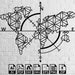 World Maps Svg Compass Svg Laser Cut Dxf Files World, World Map, Map ...