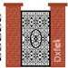 Wrought Iron Gate Grill Panel Dxf Panel Partition Room Divider Vector ...