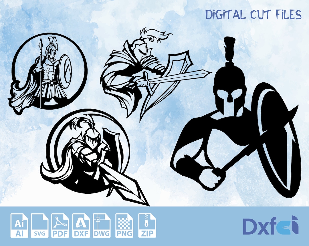 Spartan Pack Svg Digital Download - Svg, Png, Ai, Eps and Dxf File ...