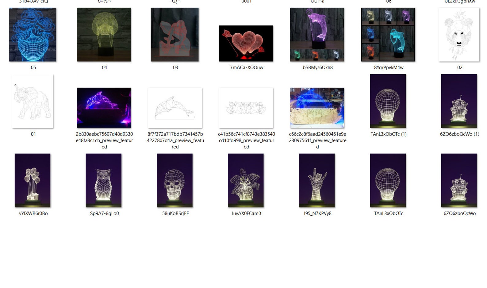 250 Acrylic Illusion 3d Led Lamp Bundle 3D Illusion Led Big Archive ...