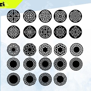 Celtic Svg Dxf Files Ornament Patterns Bundle Cnc Laser Engrave Files ...